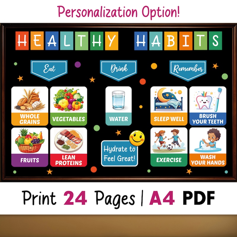 Wellness Bulletin Board Ideas - Etsy