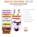 Health Potions Halloween Bulletin Board Kit, School Nurse October Decor ...