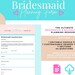 Bridesmaid Google Form Bachelorette Google Form Editable Google Form ...