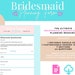 Bridesmaid Google Form Bachelorette Google Form Editable Google Form ...