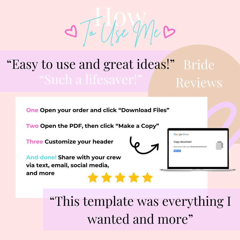 Bridesmaid Google Form Bachelorette Google Form Editable Google Form ...