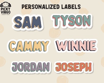 Waterproof Name Decal Personalized Vinyl Sticker NAME STICKER ...