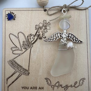 Sea Glass Angel, Sea Glass Angel Art, Sea Glass Guardian Angel, You’re ...