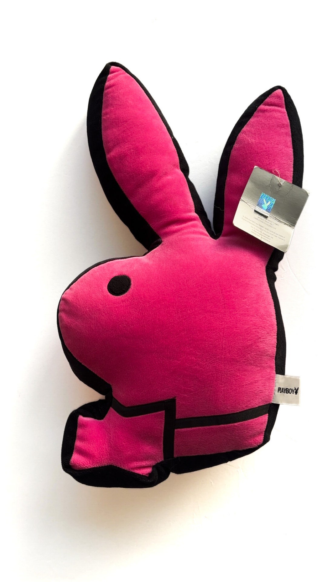Playboy Pink Rabbit Head Pillow - Etsy