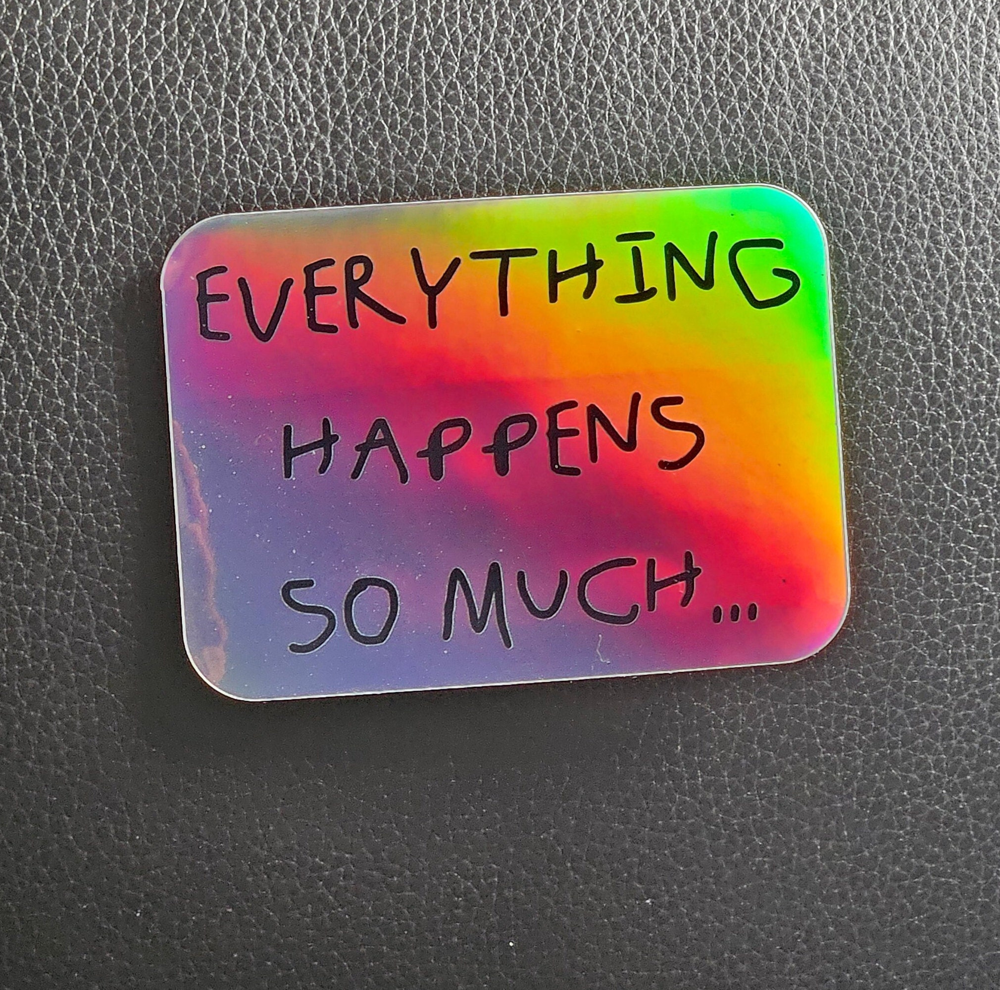 Funny Existential Sticker Holographic Sticker - Etsy