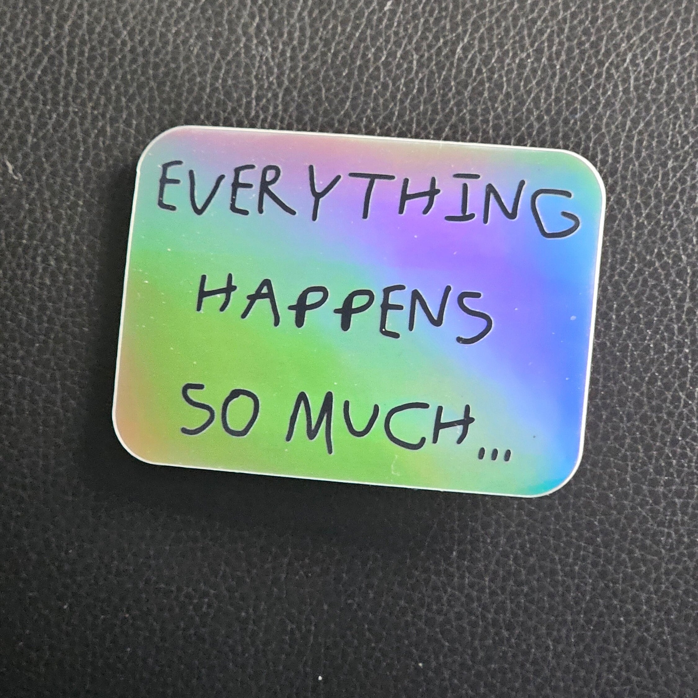 Funny Existential Sticker Holographic Sticker - Etsy