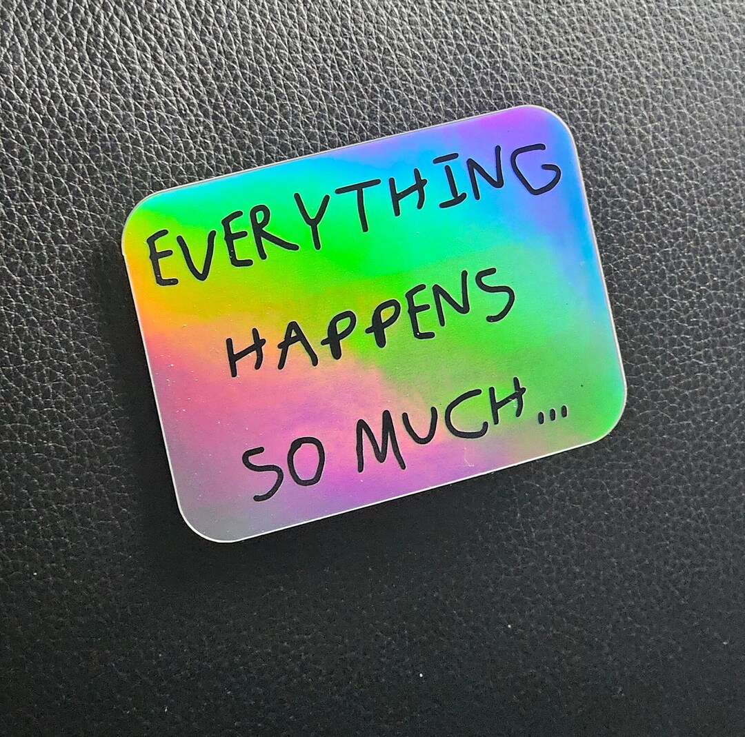 Funny Existential Sticker Holographic Sticker - Etsy