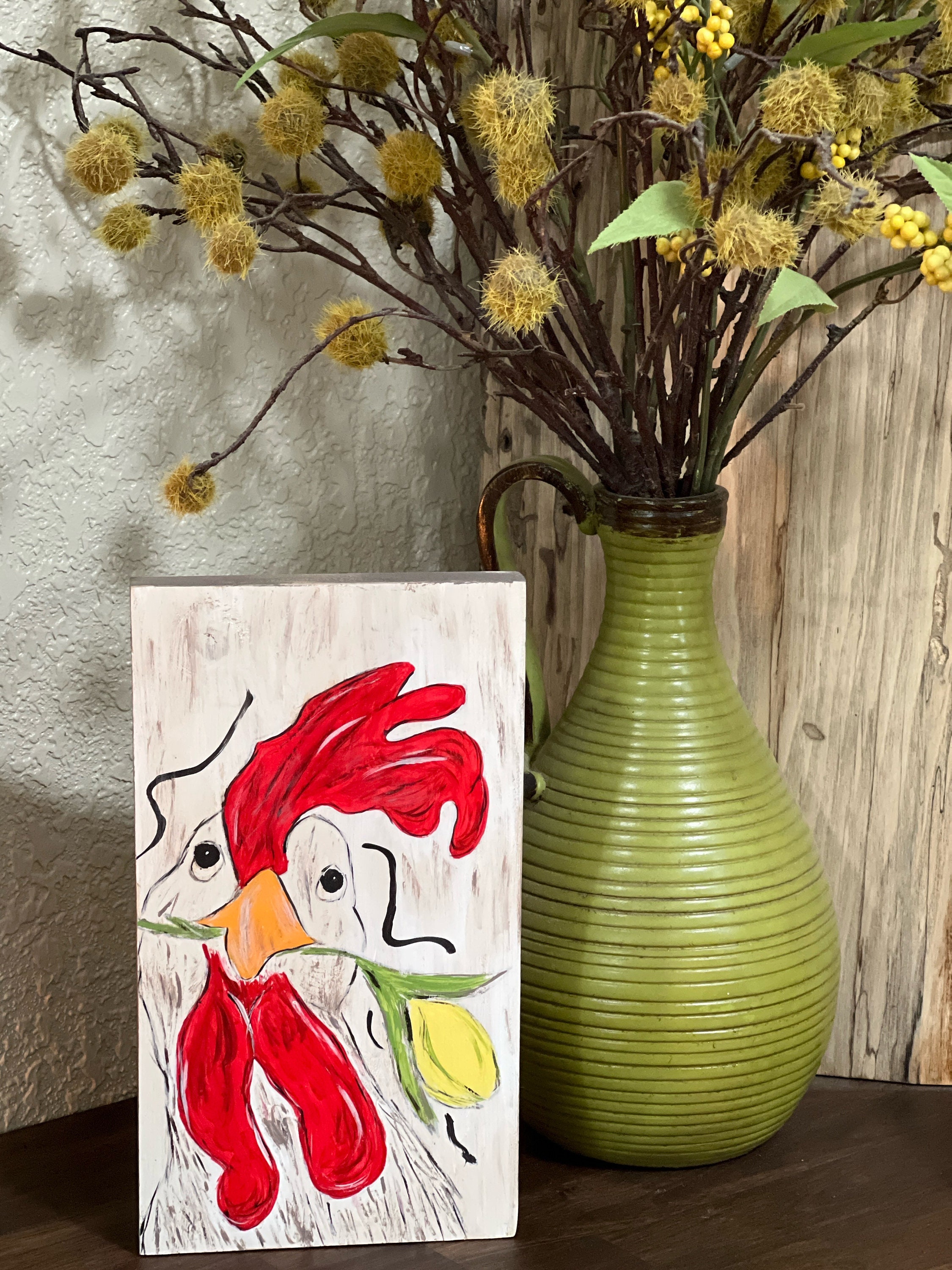 Chicken Spring, Summer Kitchen Decor-farmhouse Chicken Decor-free ...