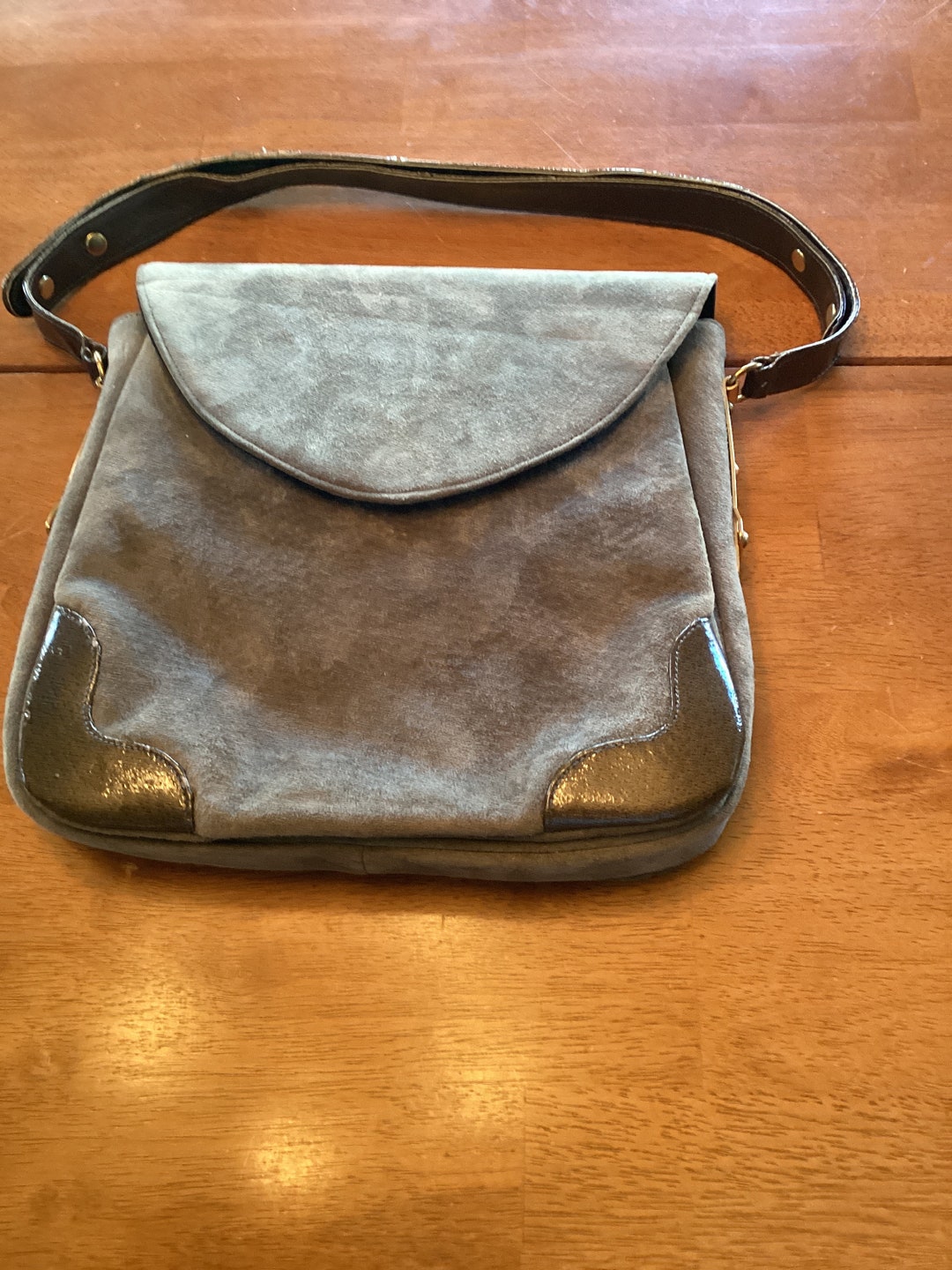 Block Handbag Vintage Purse. Grey in Color. New Never Used. 9 Length, 2 ...