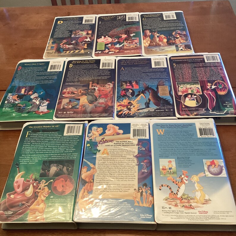 Walt Disney VHS Masterpiece Collection Home Videos Used but in ...