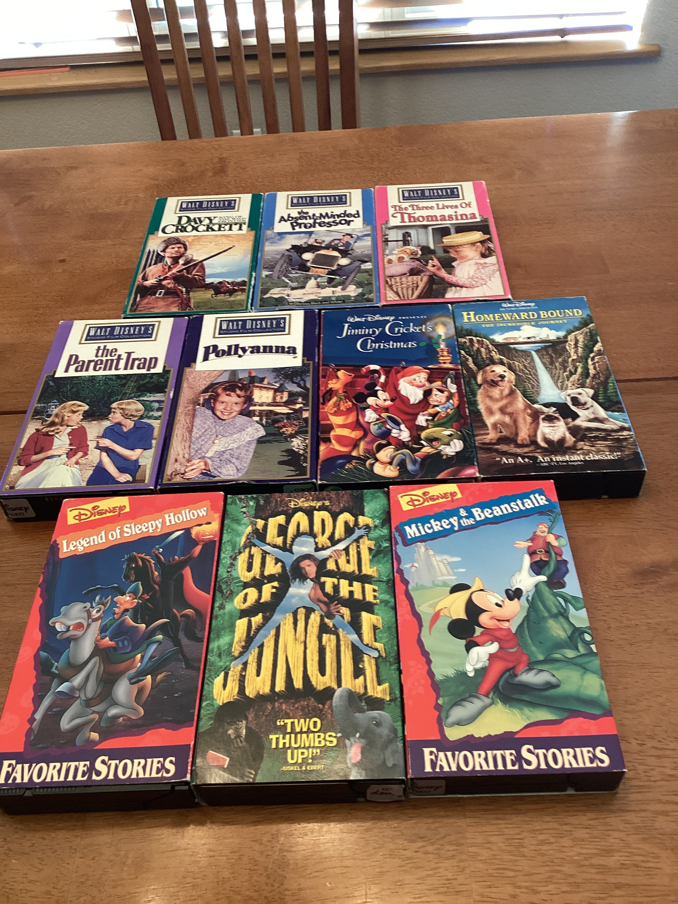 Walt Disney VHS Videotape Collection of 5 From the studio Film ...