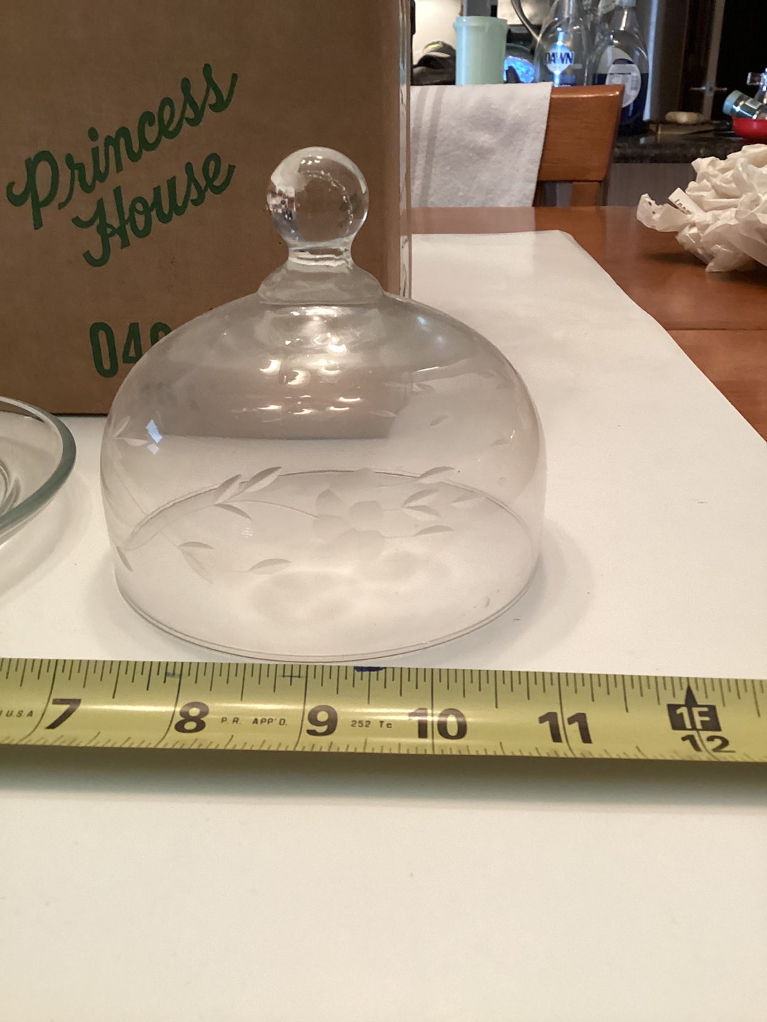 Princess House Item #461 Heritage Crystal Butter Service (2) Piece Set ...