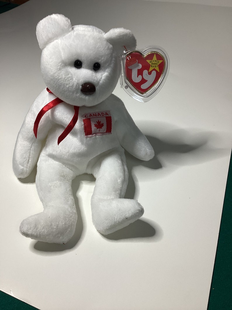 Ty Beanie Original Baby Collection Bear Named Maple. A Canada Bear Born ...