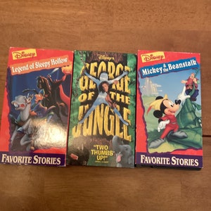 Walt Disney VHS Videotape Collection of (5) From the “studio Film ...
