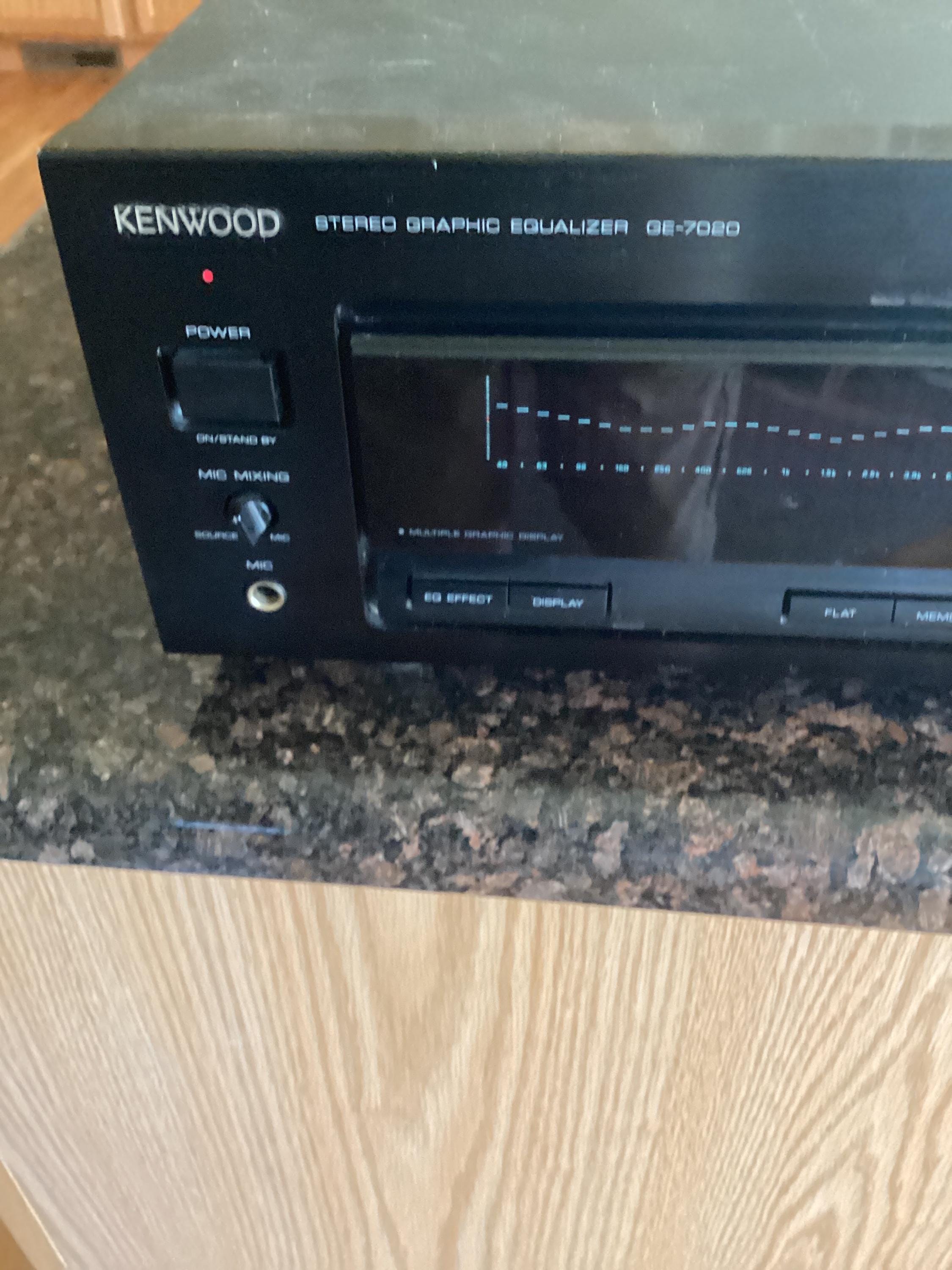 Kenwood Stereo Graphic Equalizer GE-7020. Vintage 1990s AC 110v 130v ...