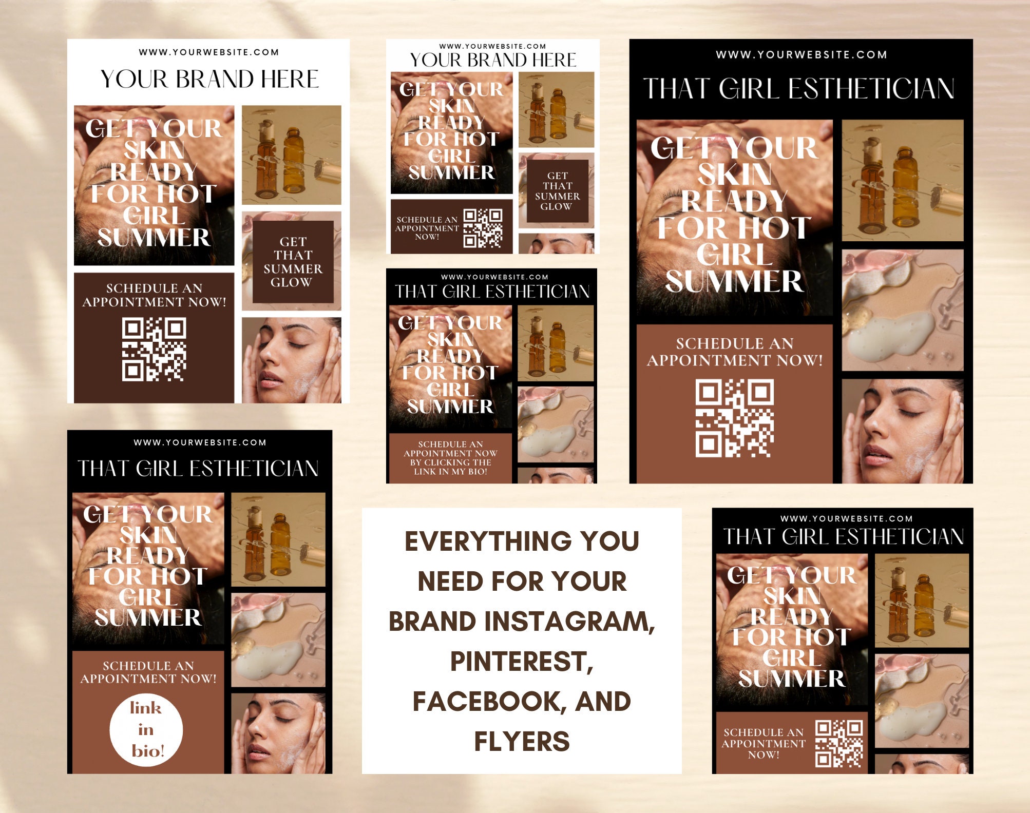 Salon Flyer Lash Instagram Template Nail Instagram Template Business ...