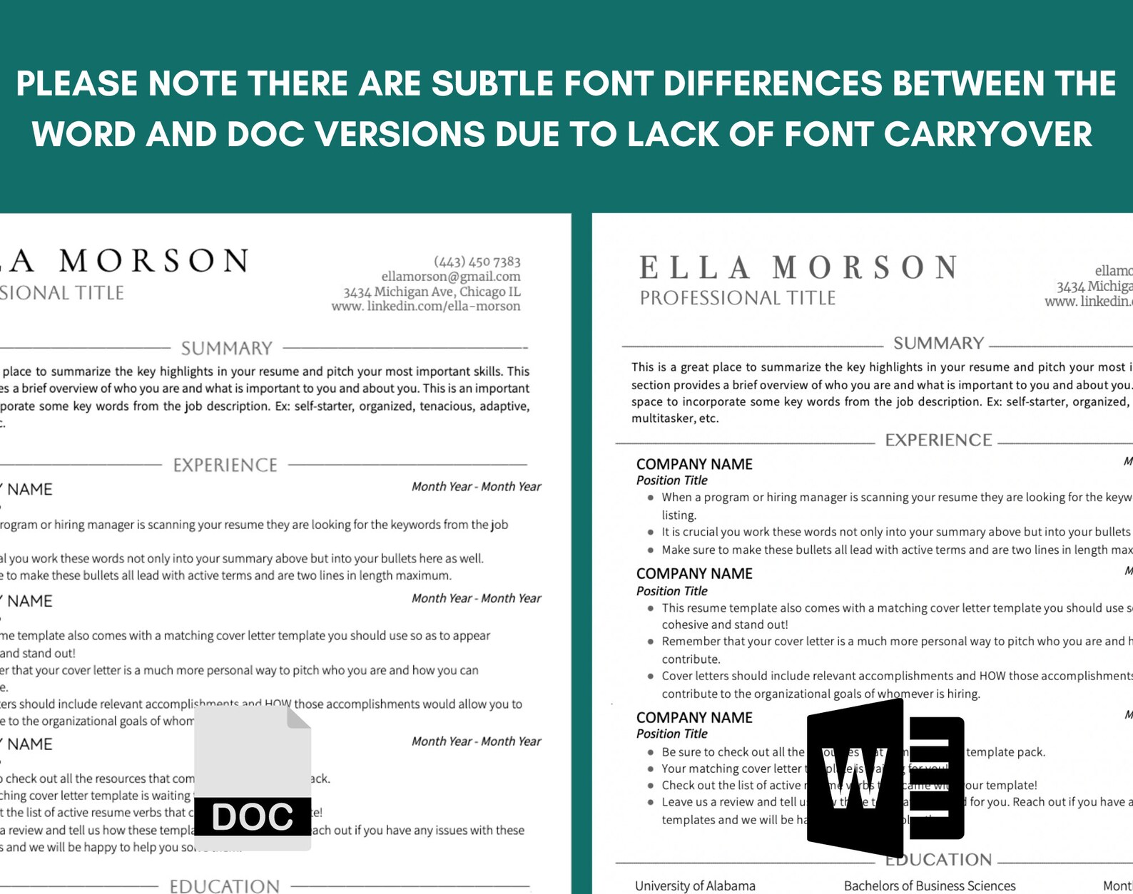 Google Docs Resume Template Word Resume Template Executive Resume ...