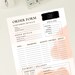 Order Form Template Editable Business Templates Custom Order Form ...
