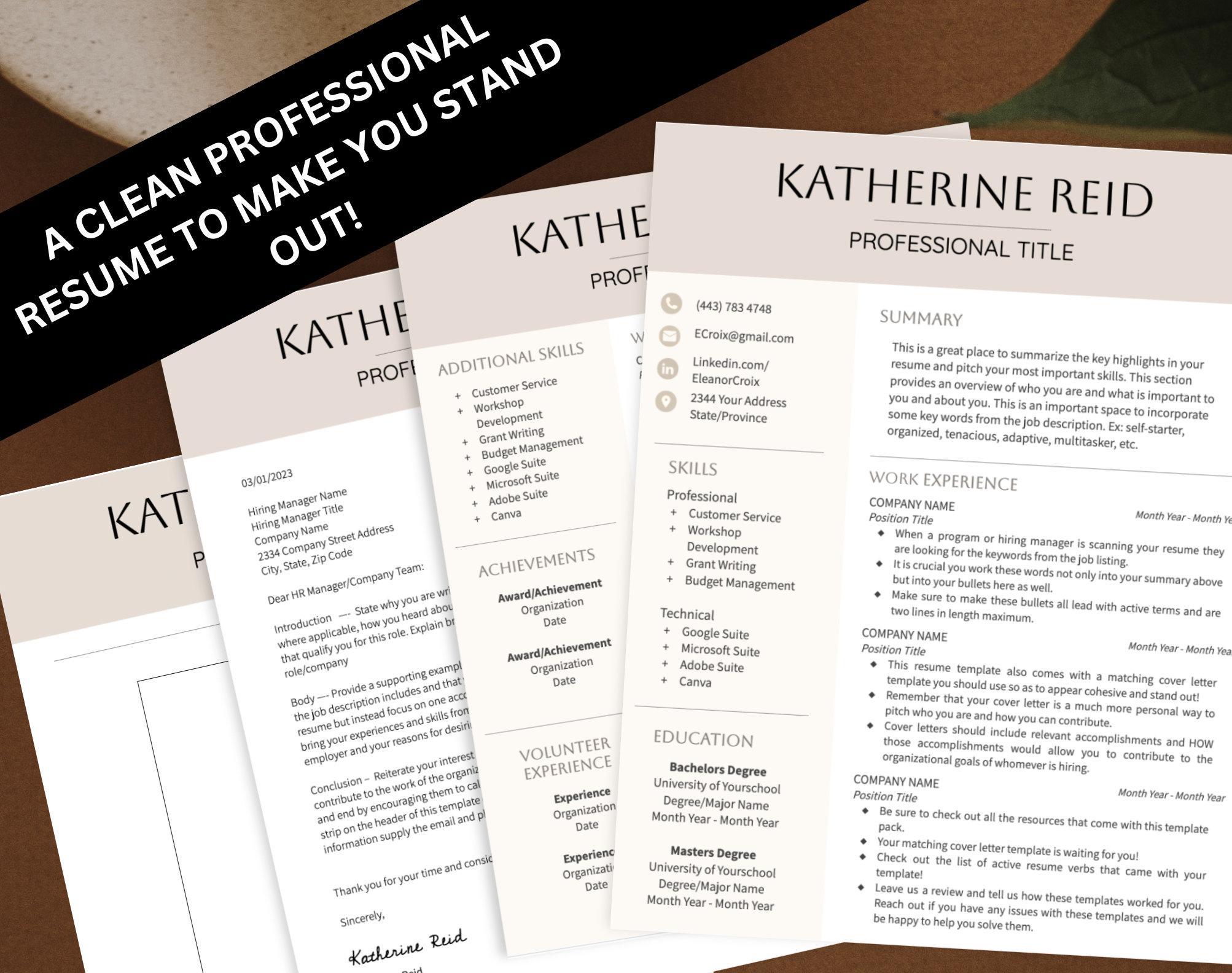 Google Docs Resume Template Word Resume Template Executive Resume ...