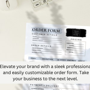 Order Form Template Editable Business Templates Custom Order Form ...