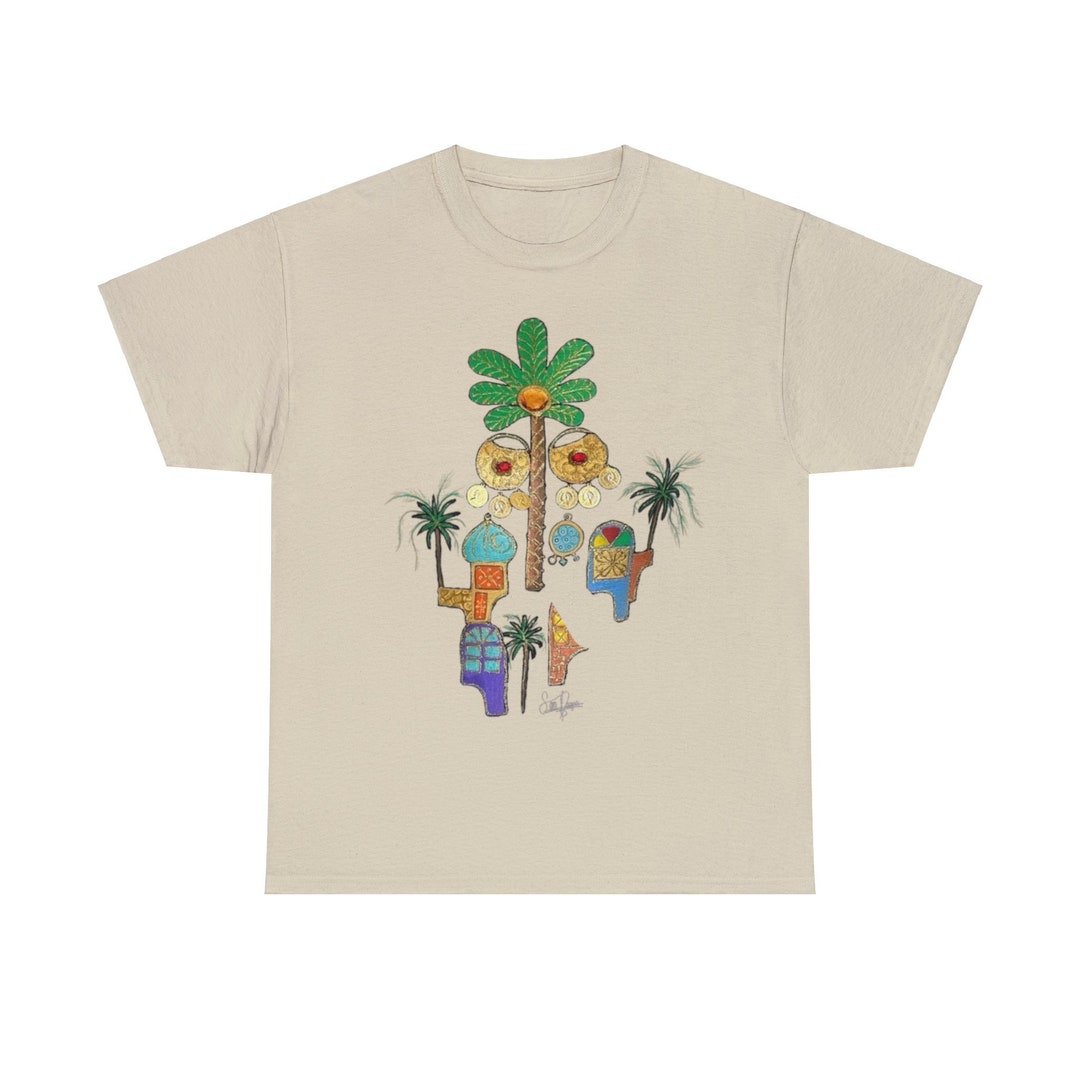 Arabic Iraqi Palm Desert Trees / Evil Eye T-shirt - Etsy
