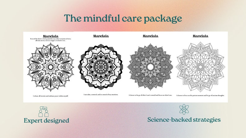 Mandala Coloring Pages Digital PDF for Anxiety Stress Relief With Bonus ...