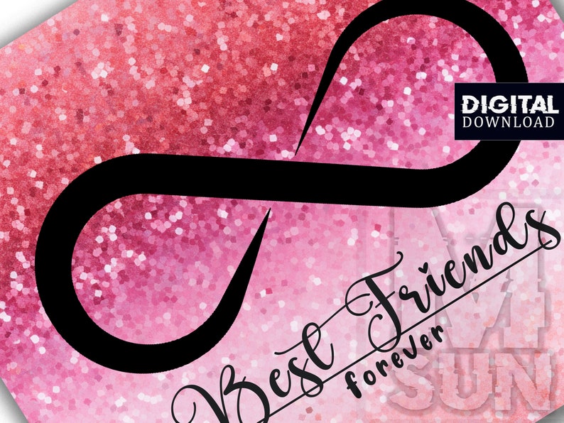 Besties Tumbler Wrap [20oz, 9.2 X 8.3”, PNG] Best Friends Sublimation ...