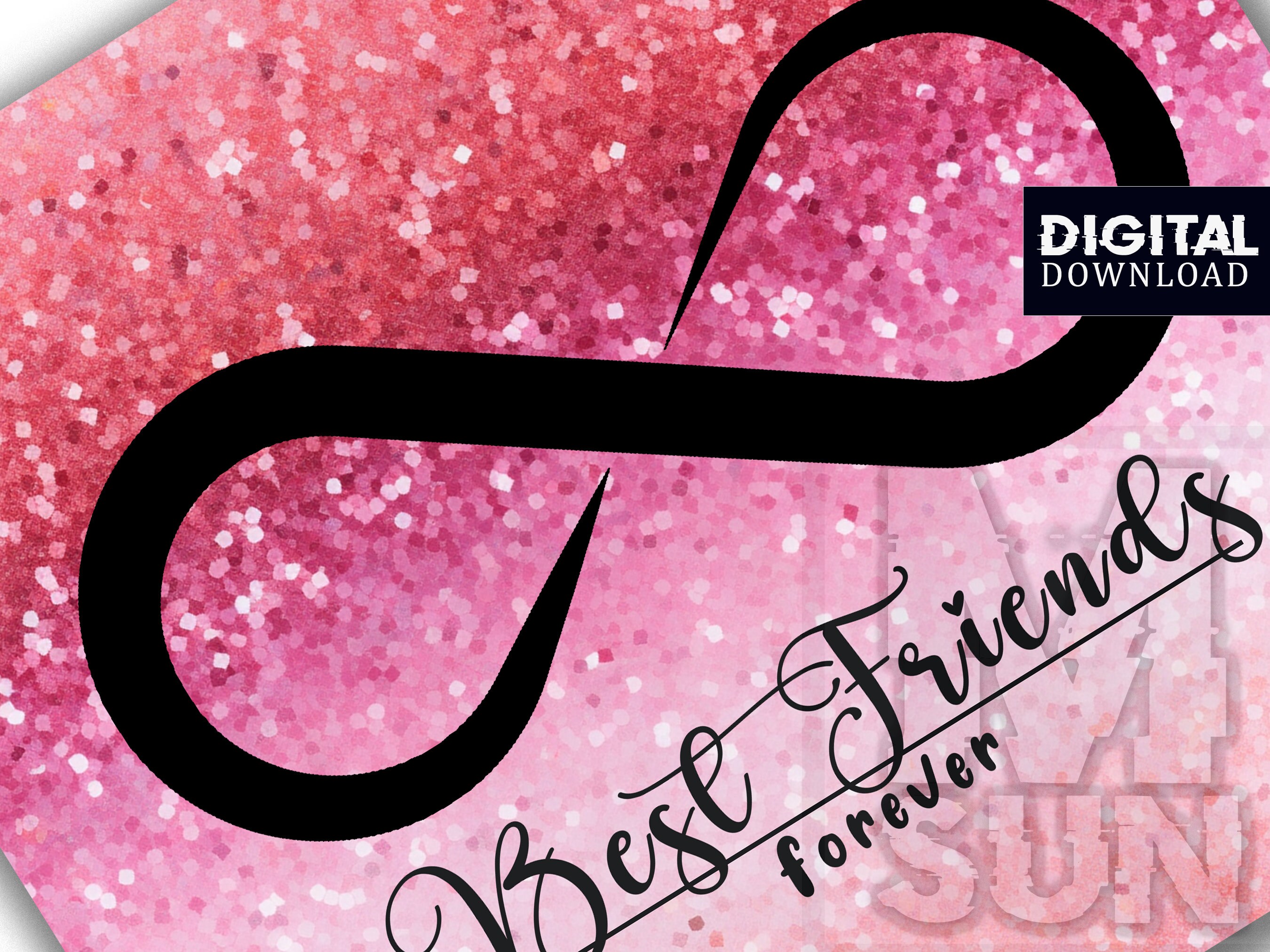 Besties Tumbler Wrap [20oz, 9.2 X 8.3”, PNG] Best Friends Sublimation ...