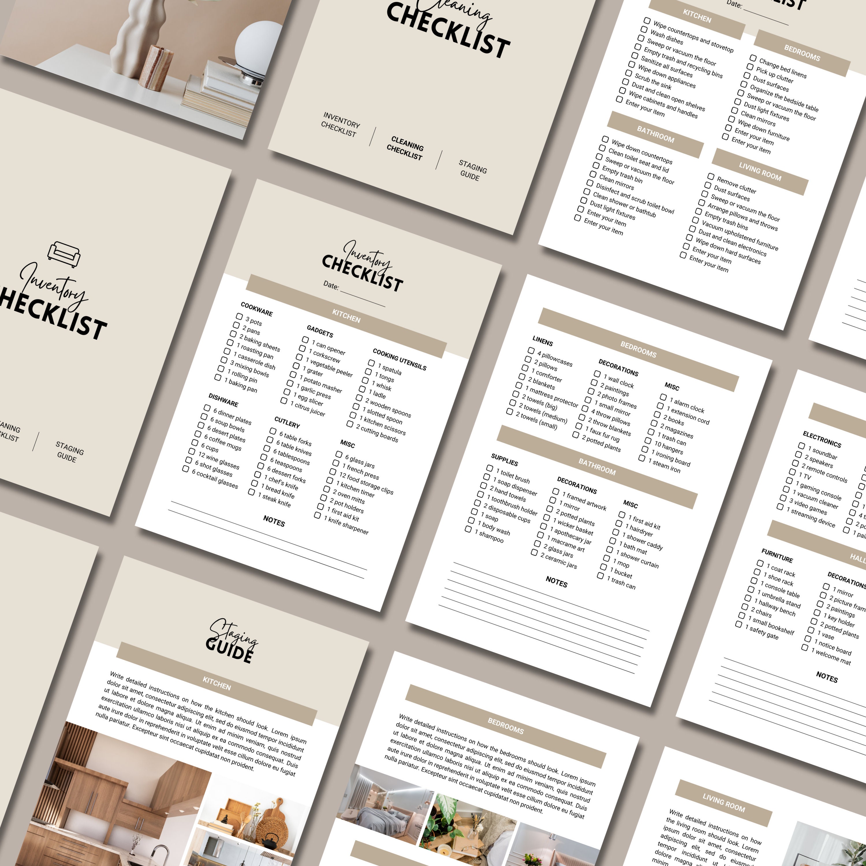 Airbnb Checklist Template Bundle Short-term Rental Host Essentials ...