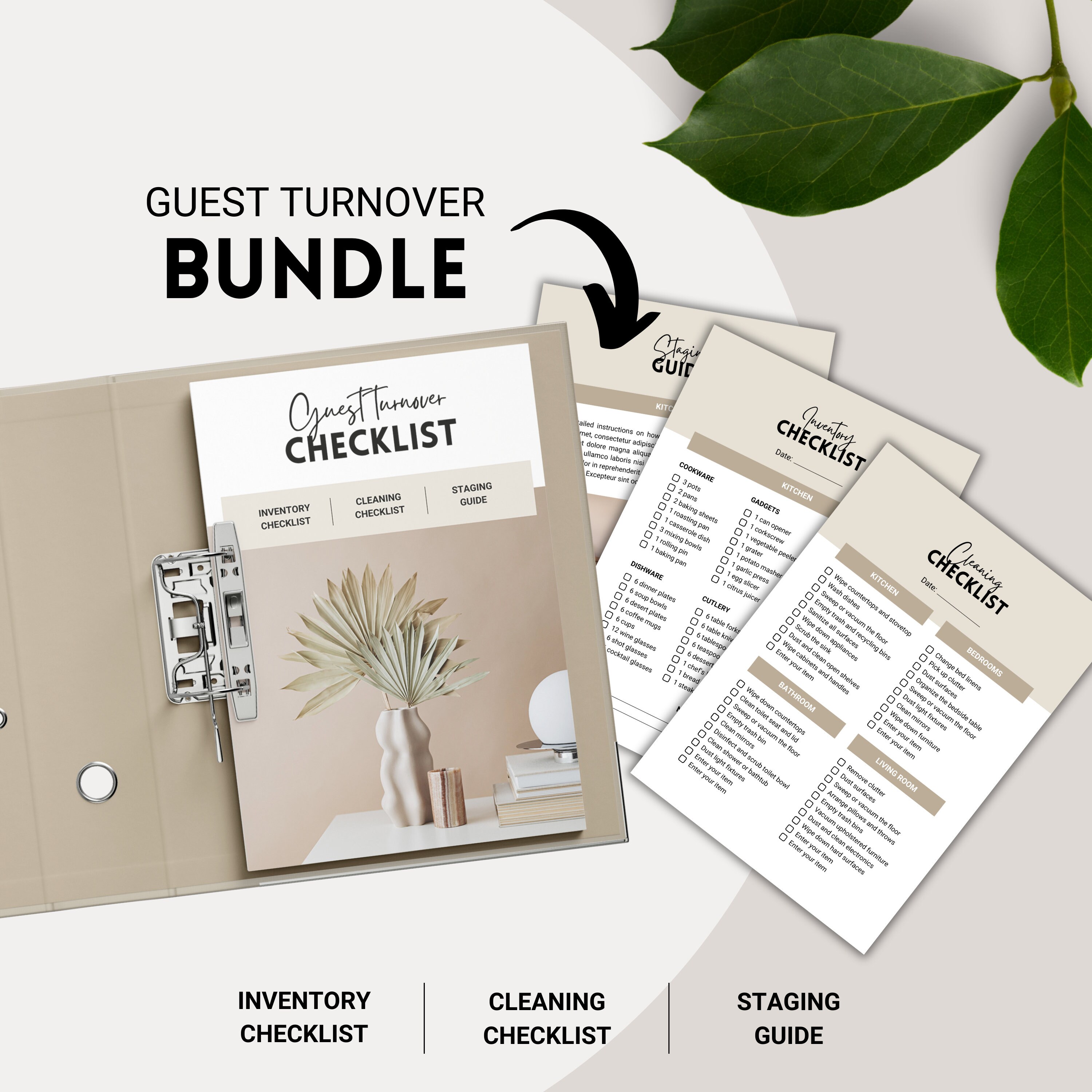 Airbnb Checklist Template Bundle | Short-term Rental Host Essentials ...