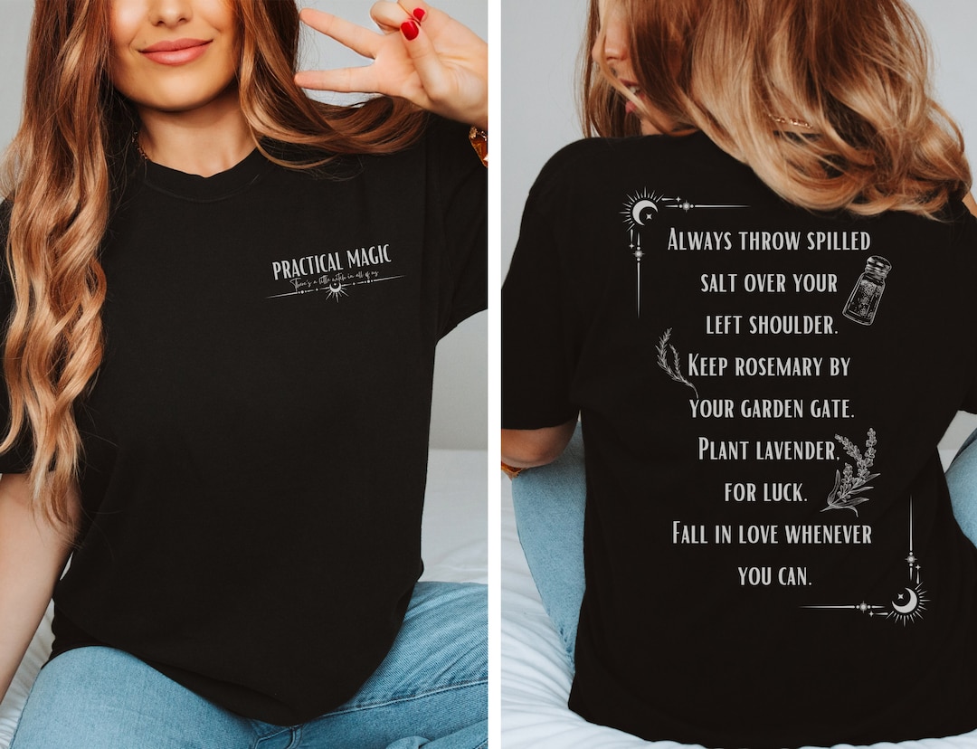 Practical Magic Shirt, Comfort Color T-shirt, Halloween Shirt, Salt ...