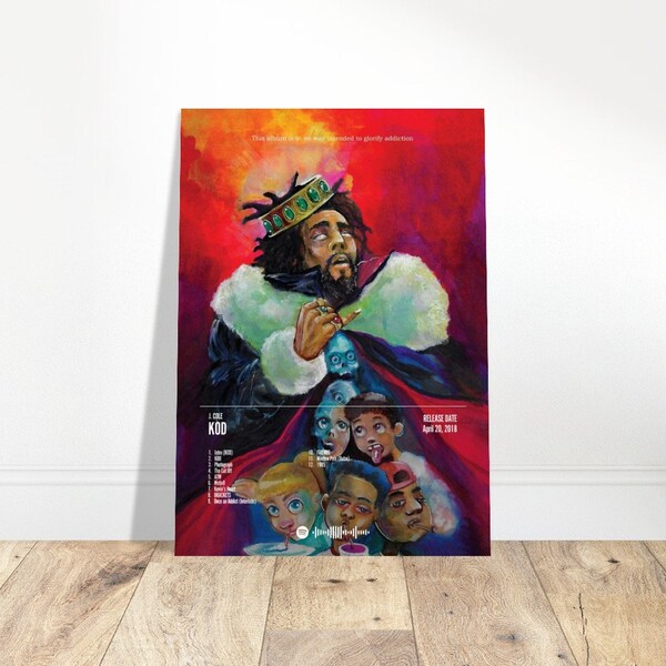 J Cole Kod Album Cover Posters - Etsy