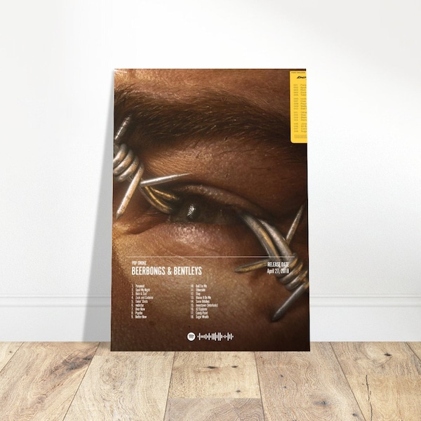 Post Malone Tracklist Poster - Etsy