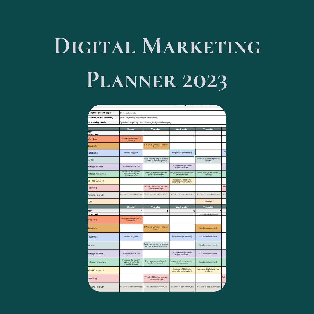 Digital Planner 2023 Digital Calendar 2023 Digital Business Planner ...