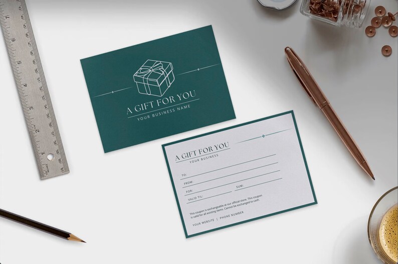 Editable Gift Certificate Template on Canva, Printable Gift Voucher ...