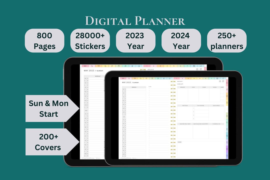 Digital Planner 2023, Goodnotes Planner, Digital Planner 2024, iPad ...