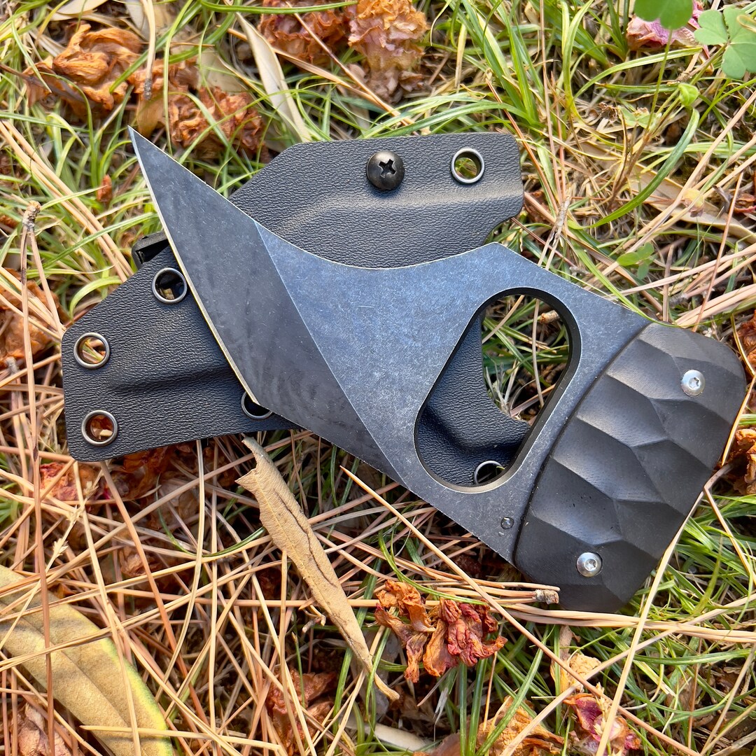 Brass Knuckles Knife D2 Steel Blade Custom Tactical Survival - Etsy