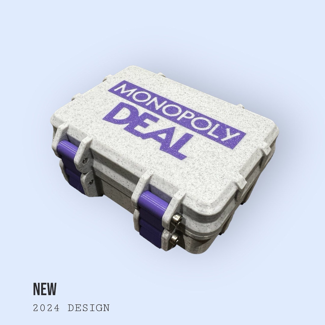 Monopoly Deal Game 3D Printed Rugged Box Embedded Logo - Etsy