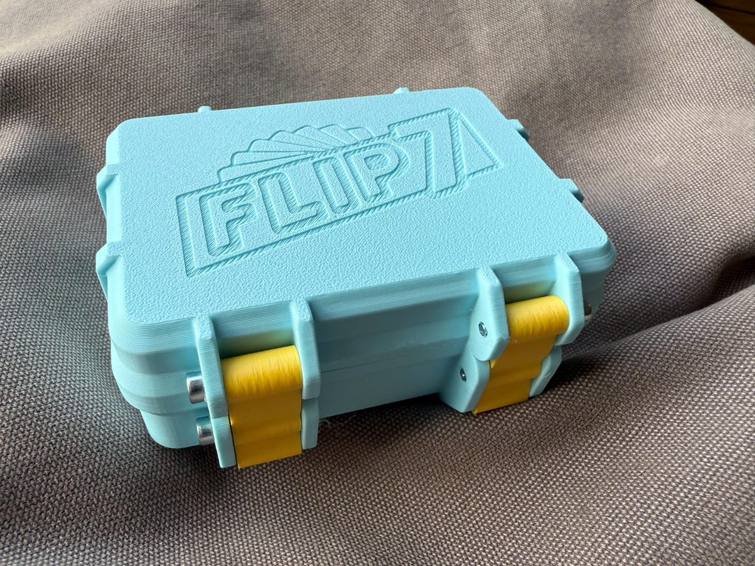 Flip 7 Game 3D Printed Rugged Box & Card Holder - Etsy