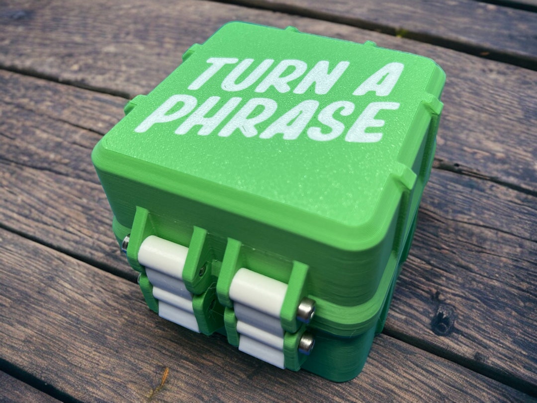 Turn a Phrase Game 3D Printed Rugged Box Embedded Logo - Etsy