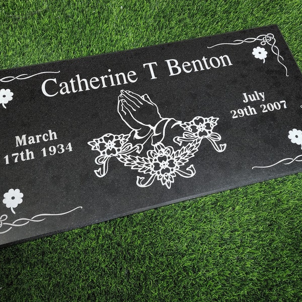 Praying Hands Memorial Plaque - Etsy