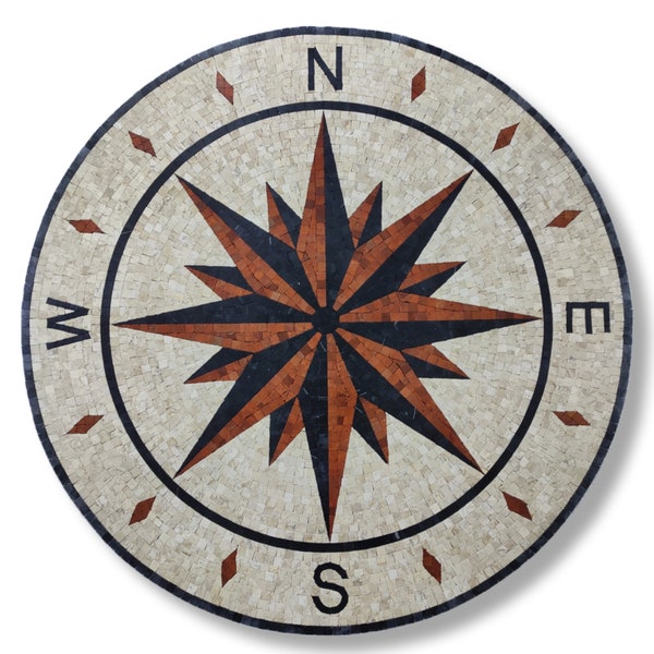 Compass Rose Inlay - Etsy