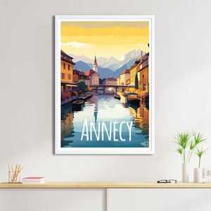Poster Annecy Travel Poster - Etsy