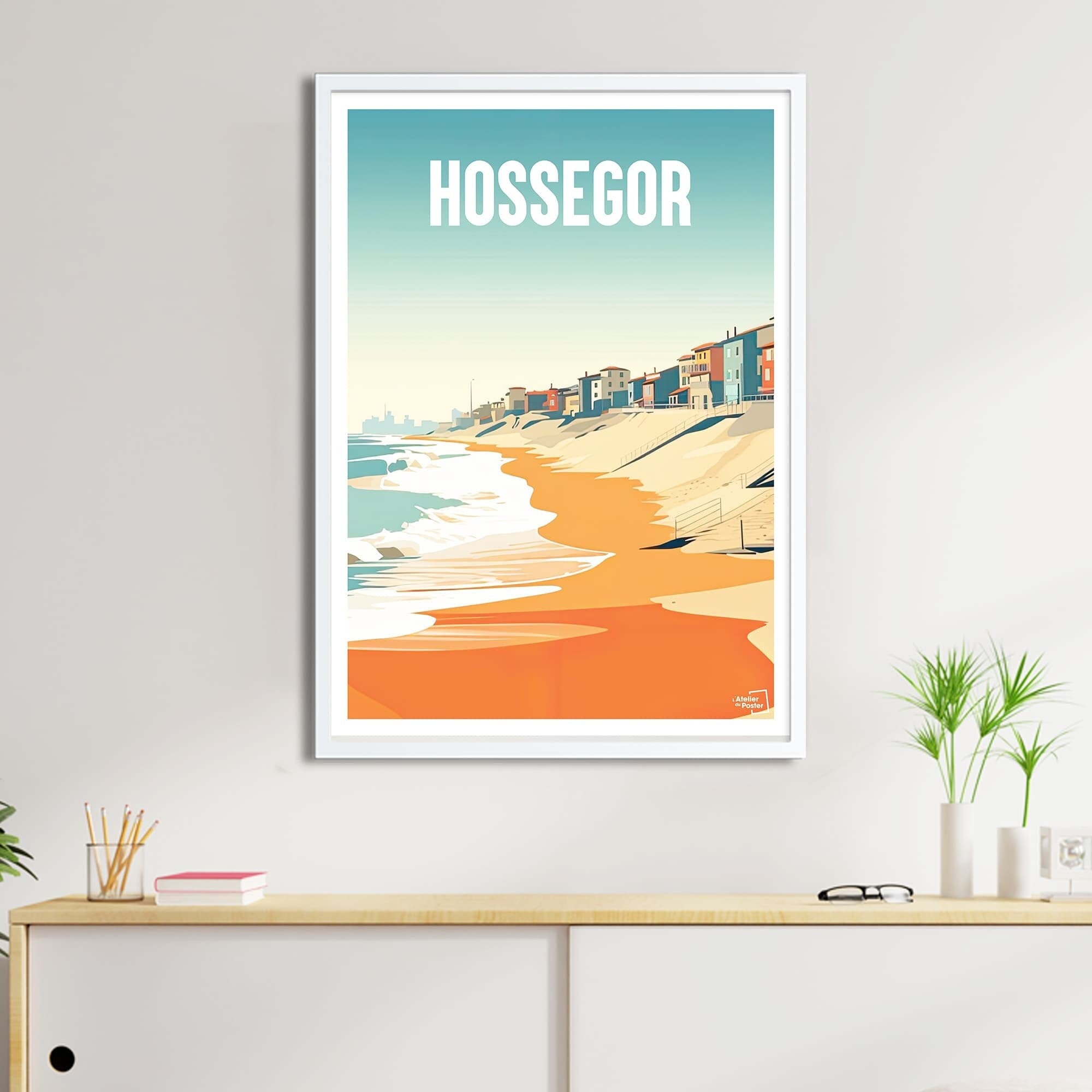 Poster Hossegor Travel Poster - Etsy Hong Kong