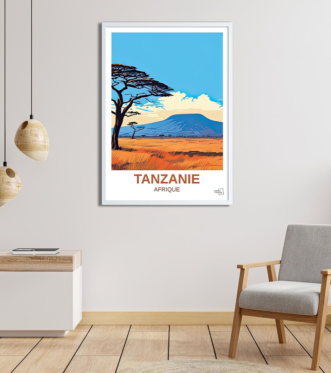 Tanzania Poster Travel Poster - Etsy
