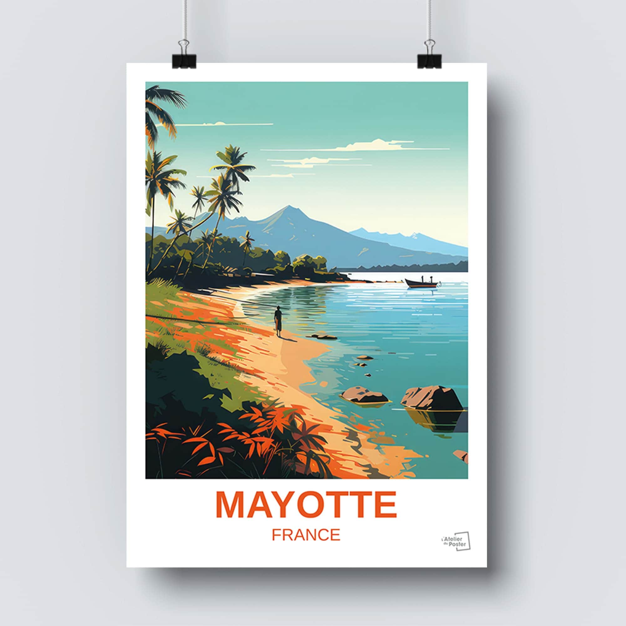 Affiche Mayotte Travel Poster - Etsy France