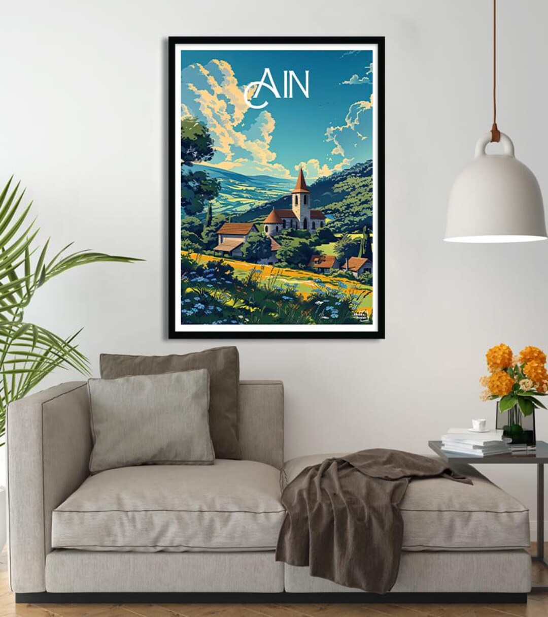 Ain Department Poster – Vintage Travel Poster – France Poster – Retro ...