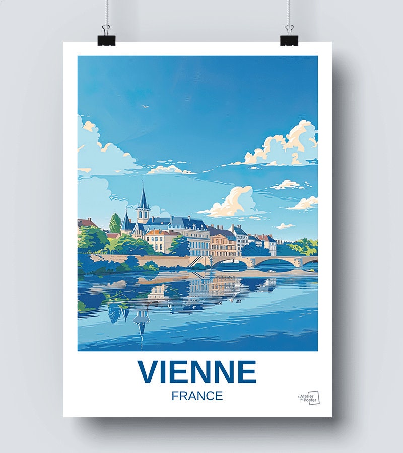 Department of Vienne Poster Poster of France and the World - Etsy