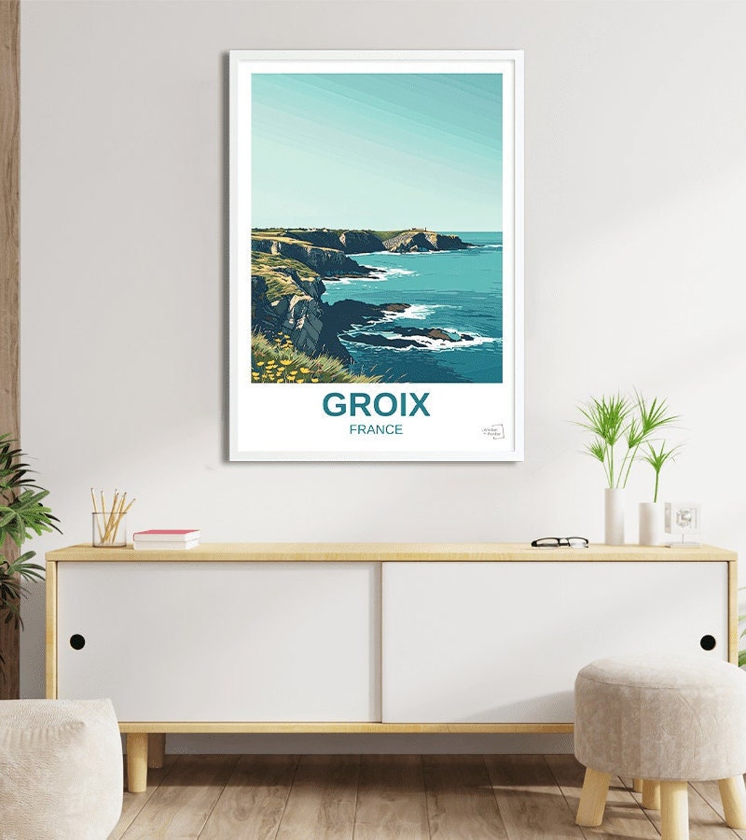 Poster Groix - Travel Poster - Etsy