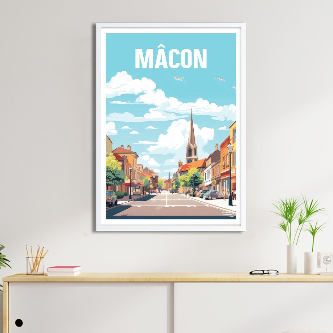 Macon Poster Travel Poster - Etsy